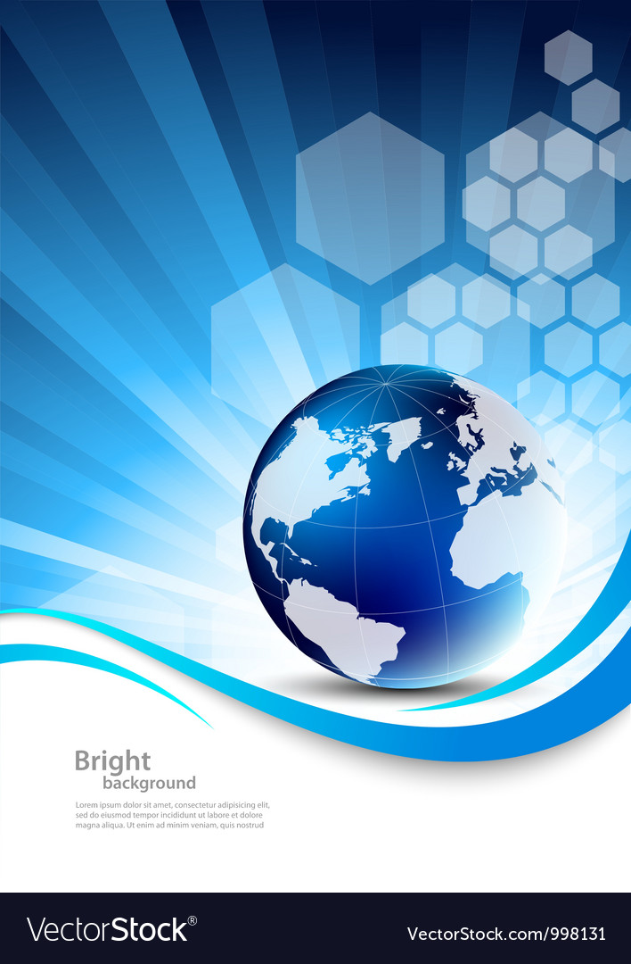 Blue tech background Royalty Free Vector Image