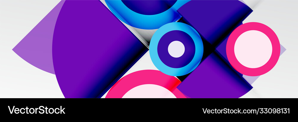 Bright color circles abstract round shapes Vector Image