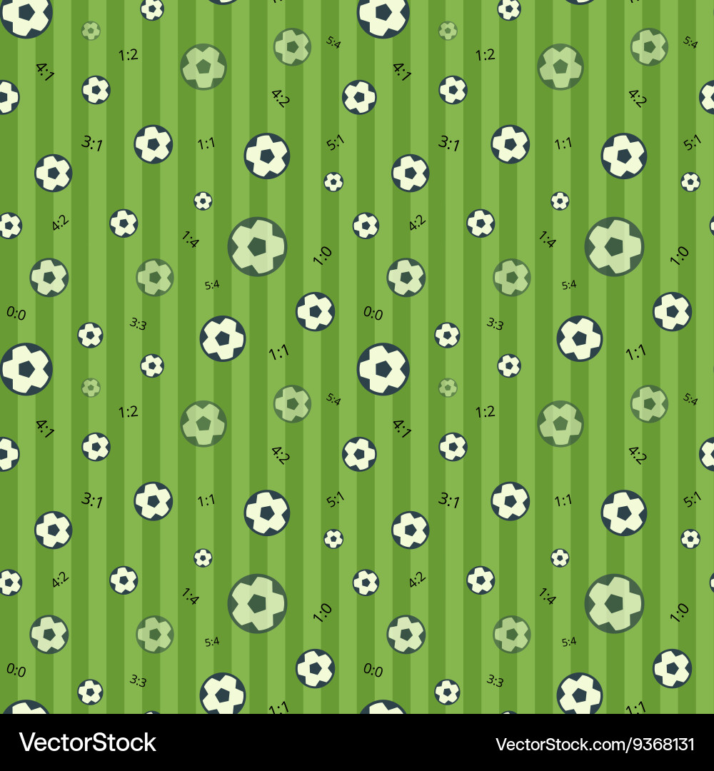 Football seamless pattern with soccer ball Vector Image