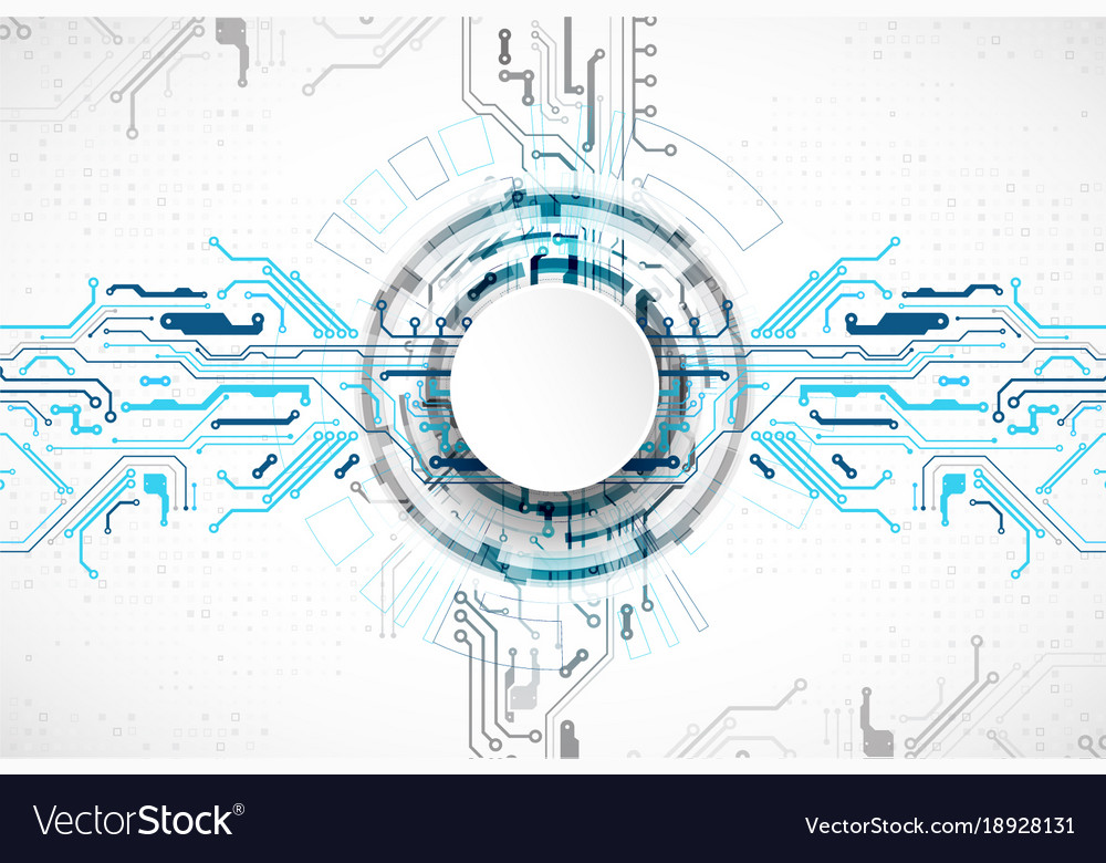Hi-tech digital technology and engineering theme Vector Image