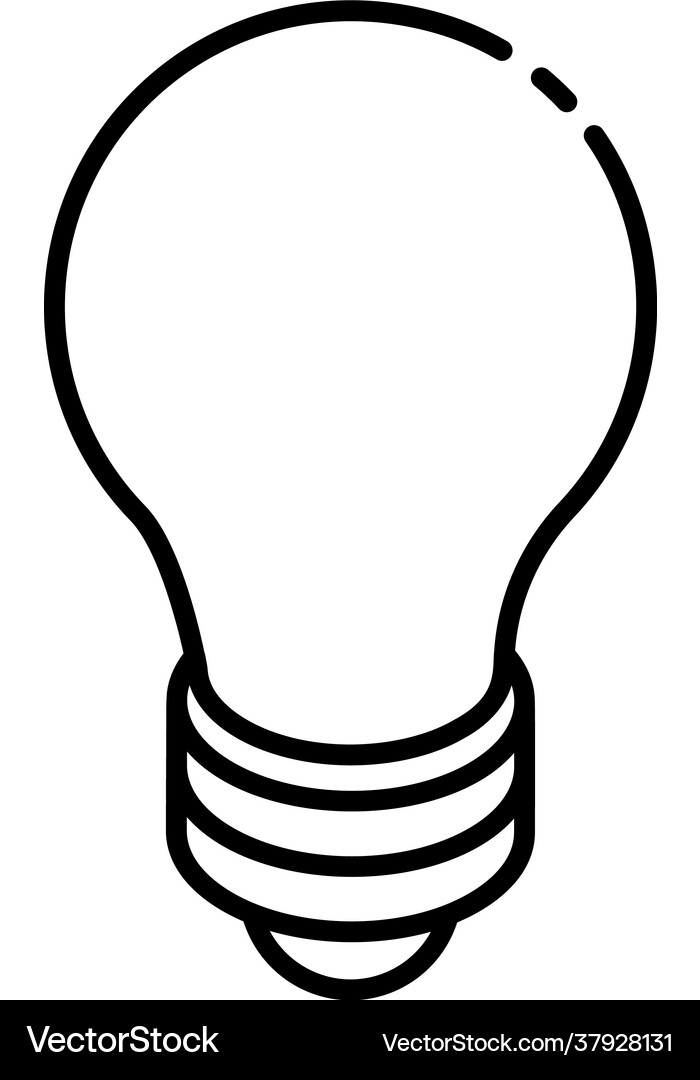 Light bulb Royalty Free Vector Image - VectorStock