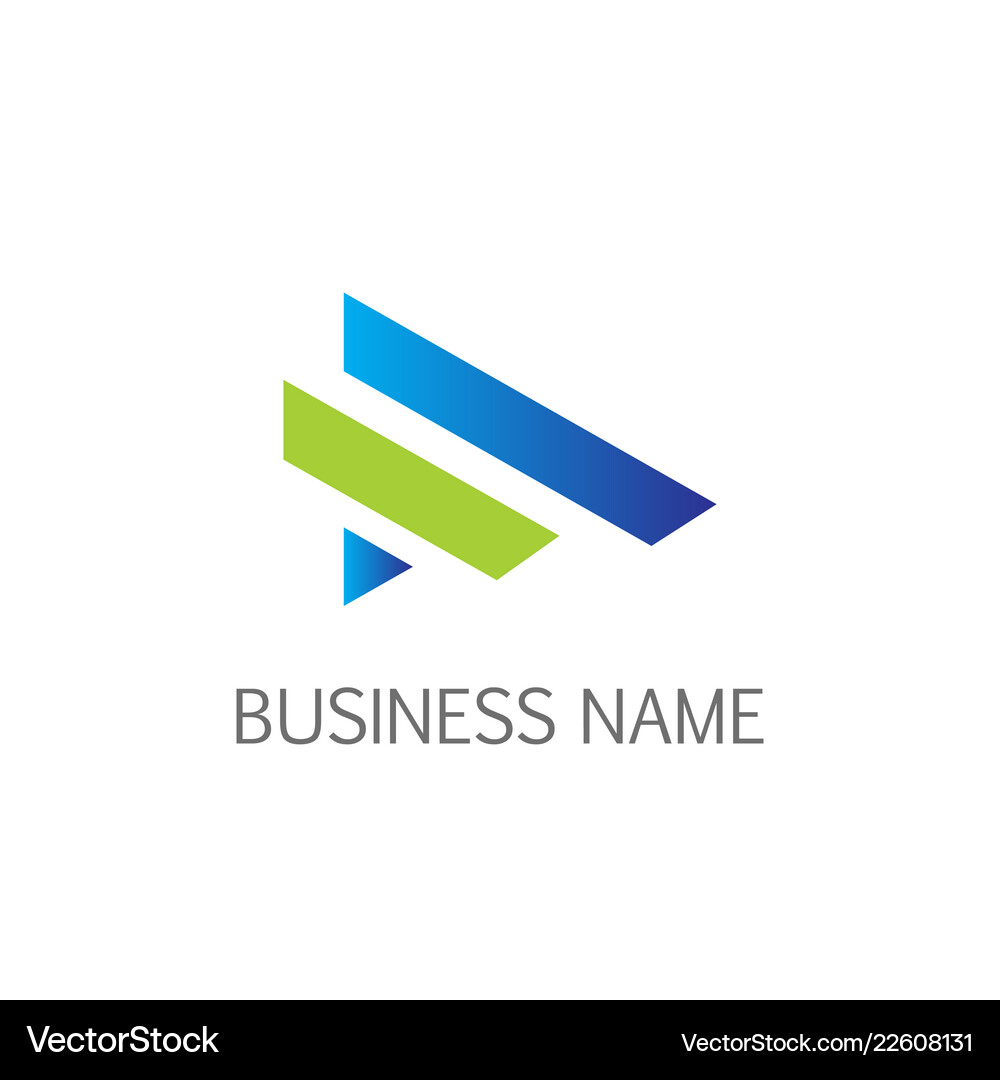 Line business company logo Royalty Free Vector Image