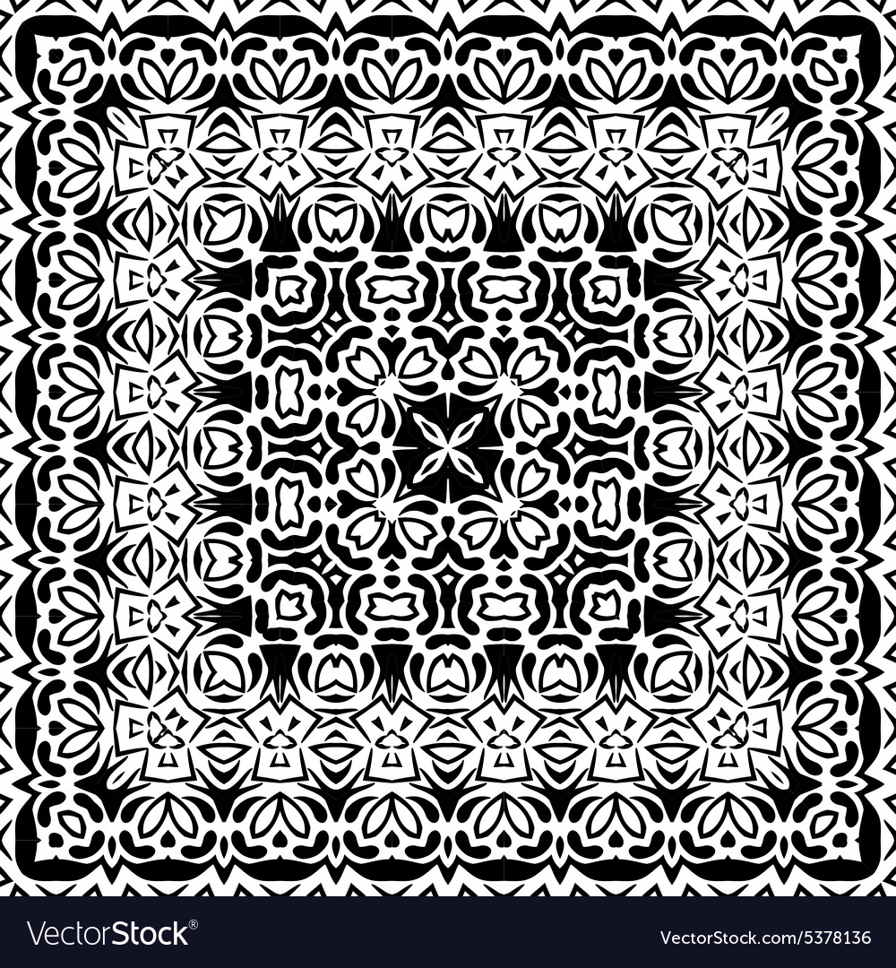 Abstract seamless outline pattern Royalty Free Vector Image