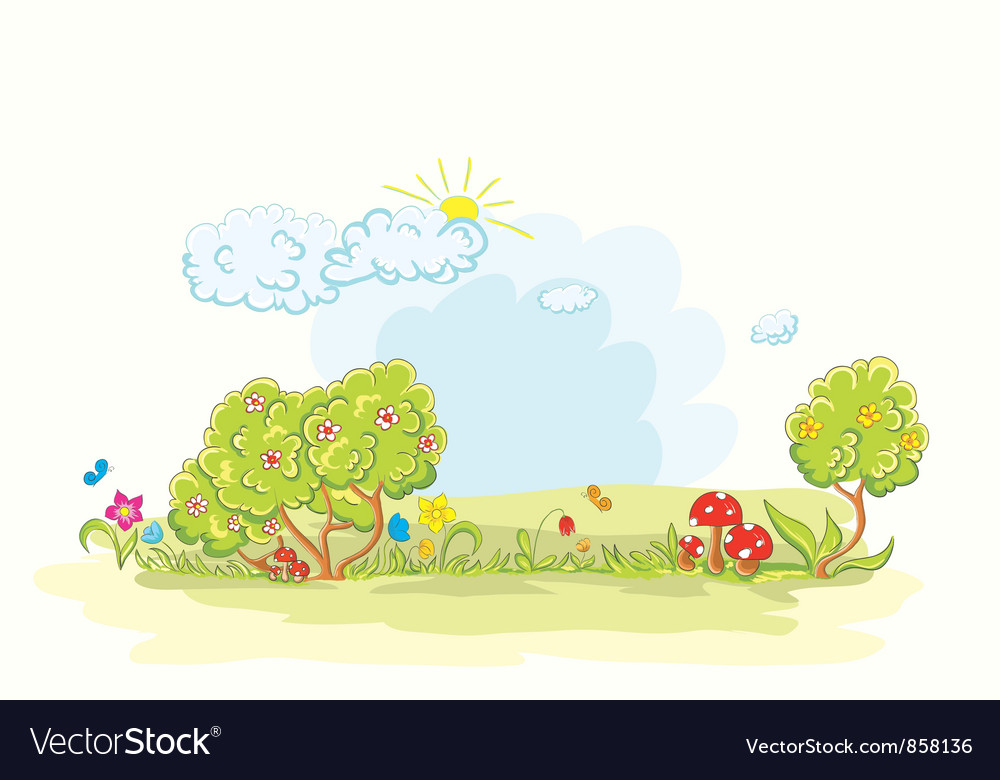 Cartoon background Royalty Free Vector Image - VectorStock