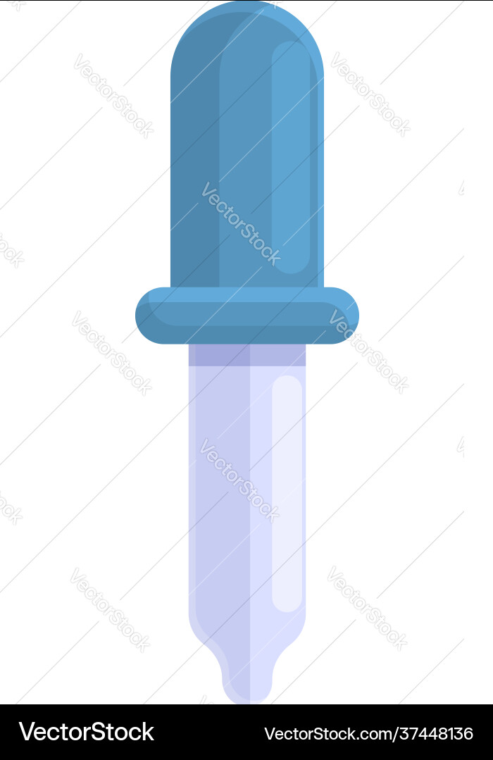 Covid19 test pipette icon cartoon style Royalty Free Vector