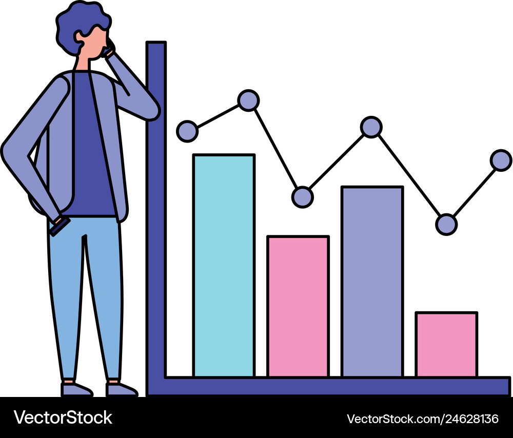 People business financial Royalty Free Vector Image