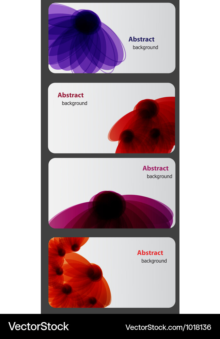 Set of nature gift cards Royalty Free Vector Image