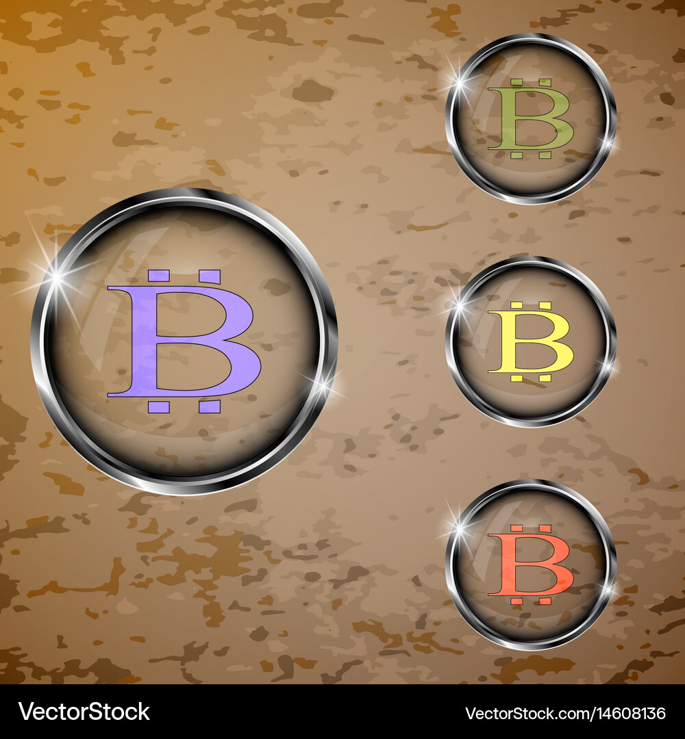 Set of transparent buttons Royalty Free Vector Image