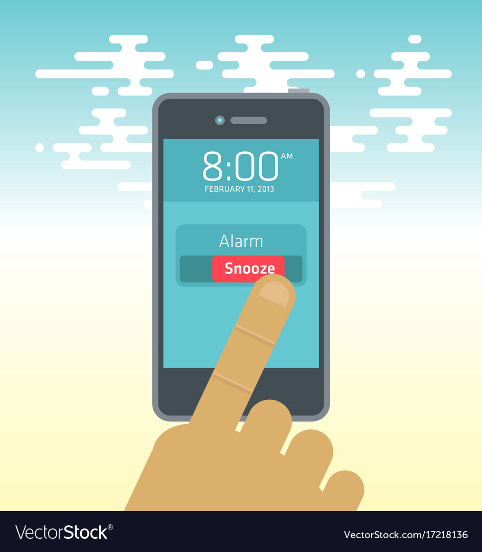 Snooze Royalty Free Vector Image - VectorStock