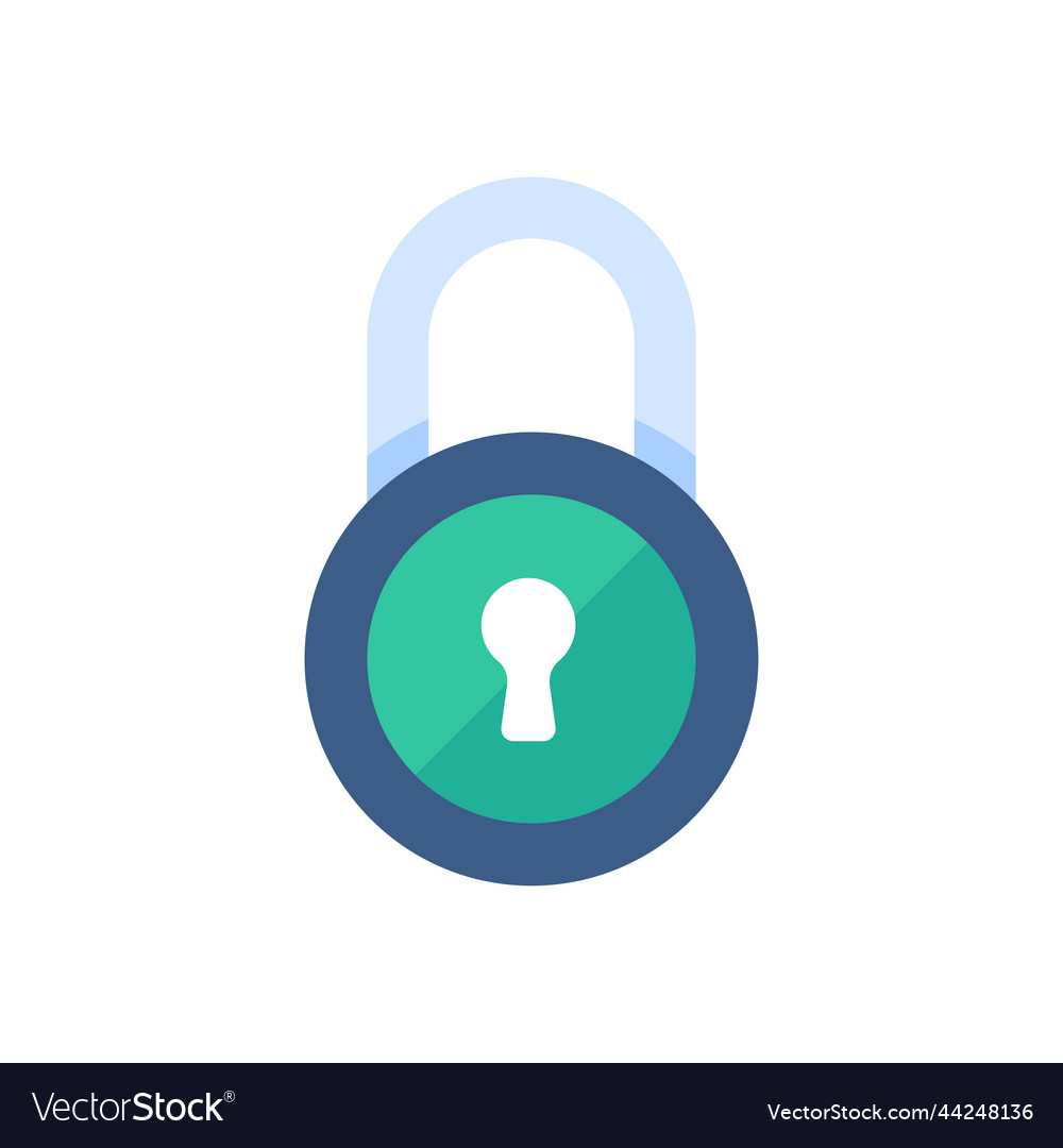 Unlocking the padlock with authentication Vector Image Unlocking the padlock with authentication Vector Image