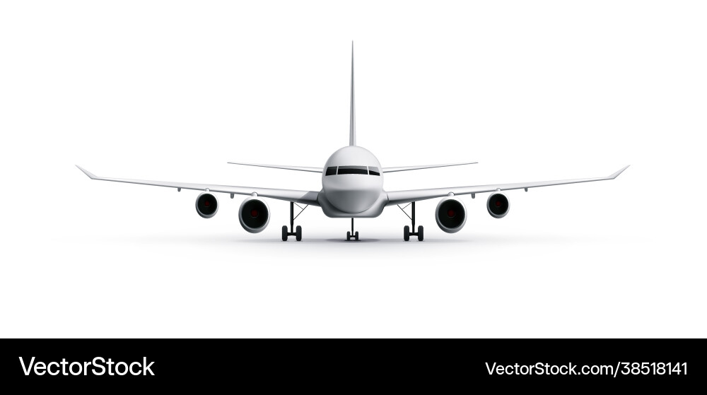 Aircraft isolated on white background all Vector Image