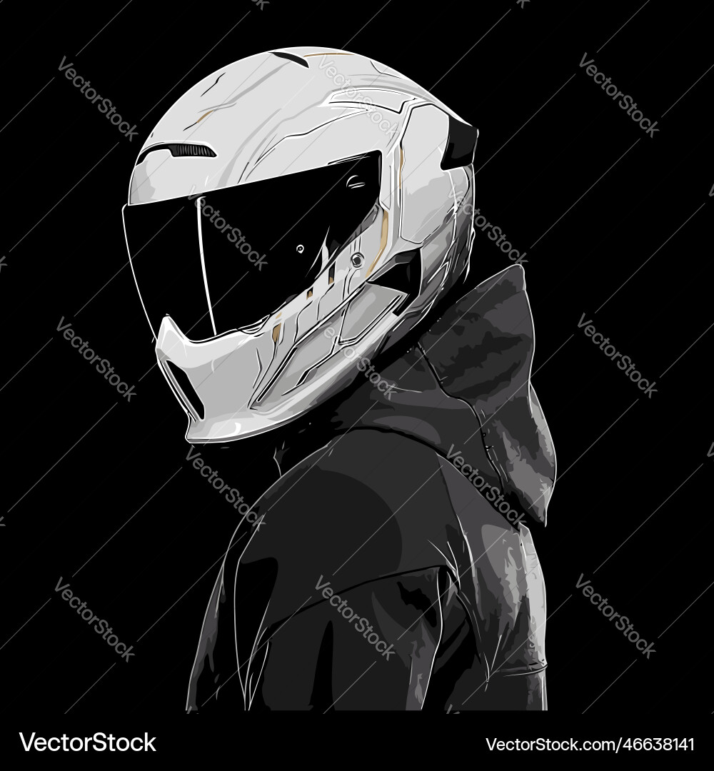 Biker template for graphic design Royalty Free Vector Image