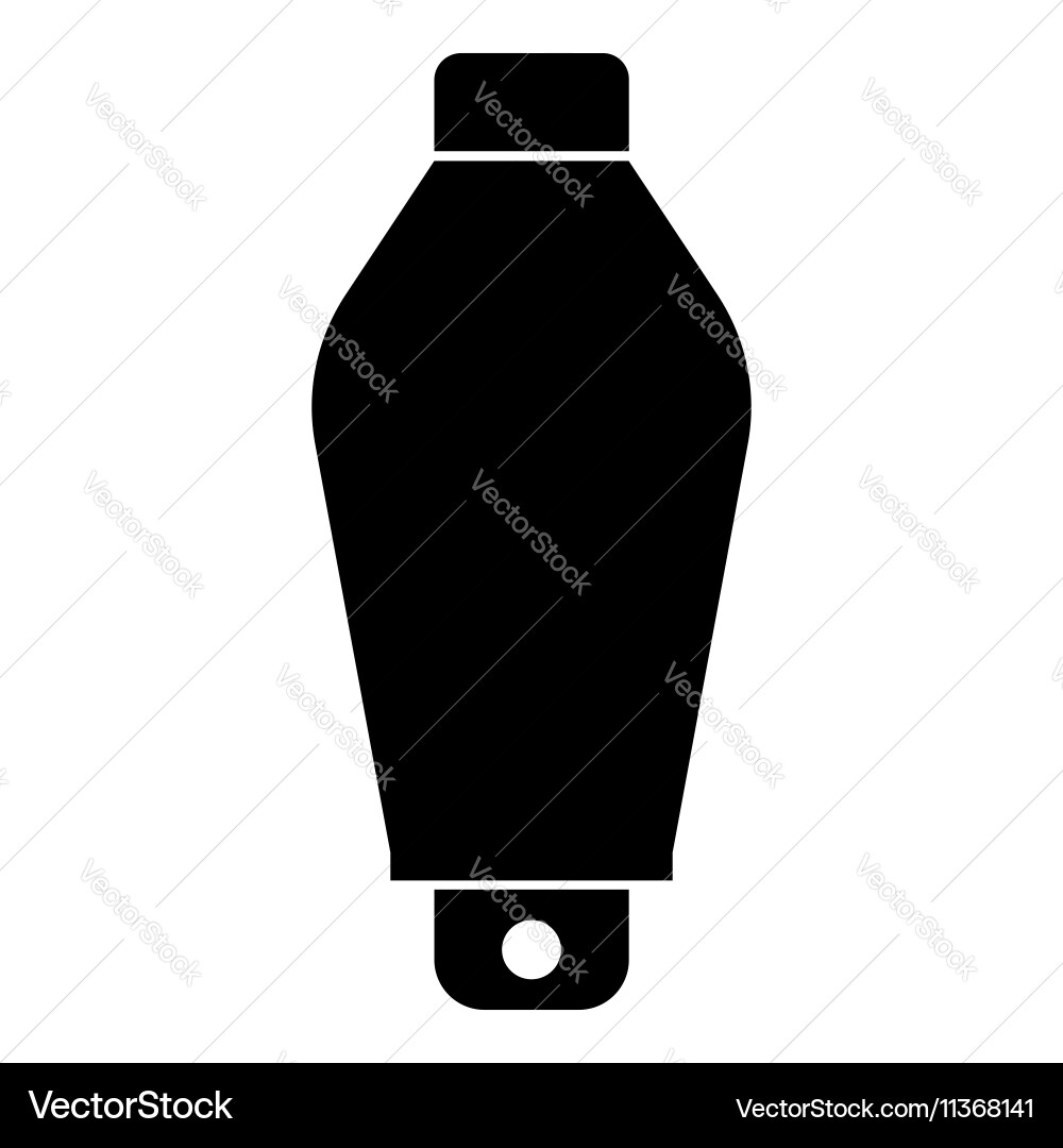 Bottle of clay icon simple style Royalty Free Vector Image