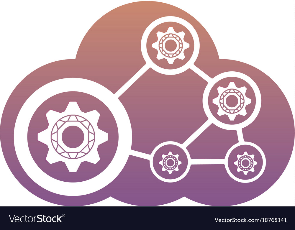Cloud storage design concept Royalty Free Vector Image