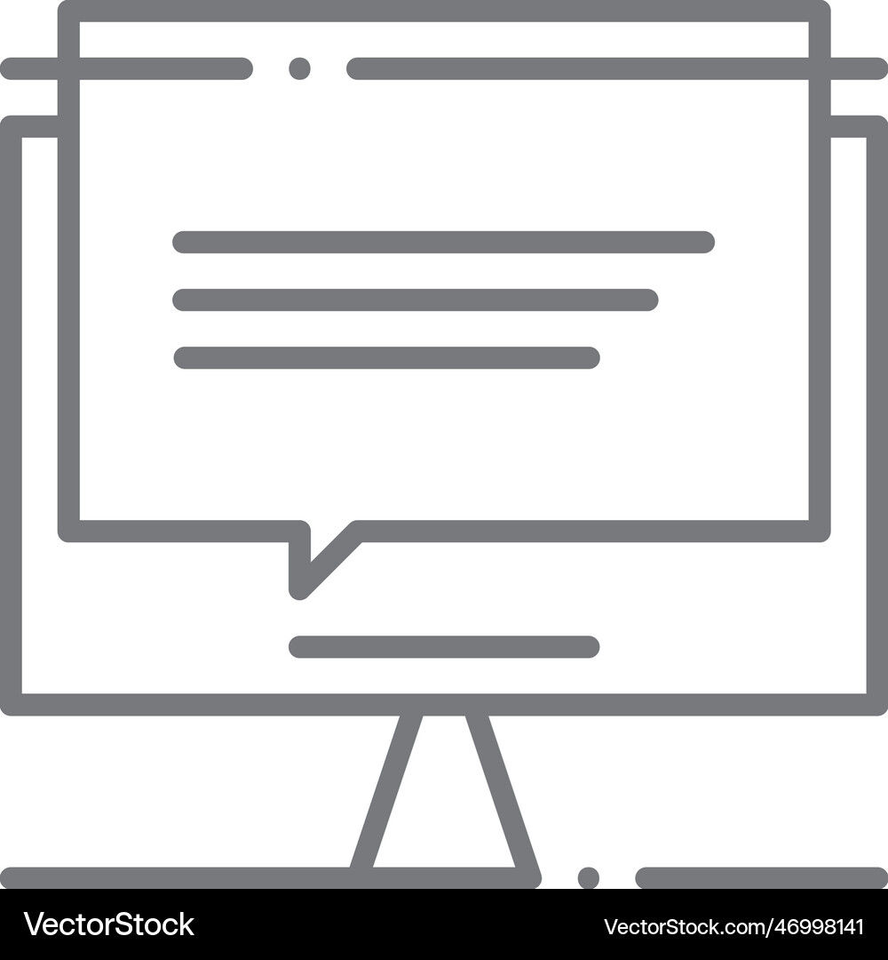 Communication finance icon with black outline Vector Image