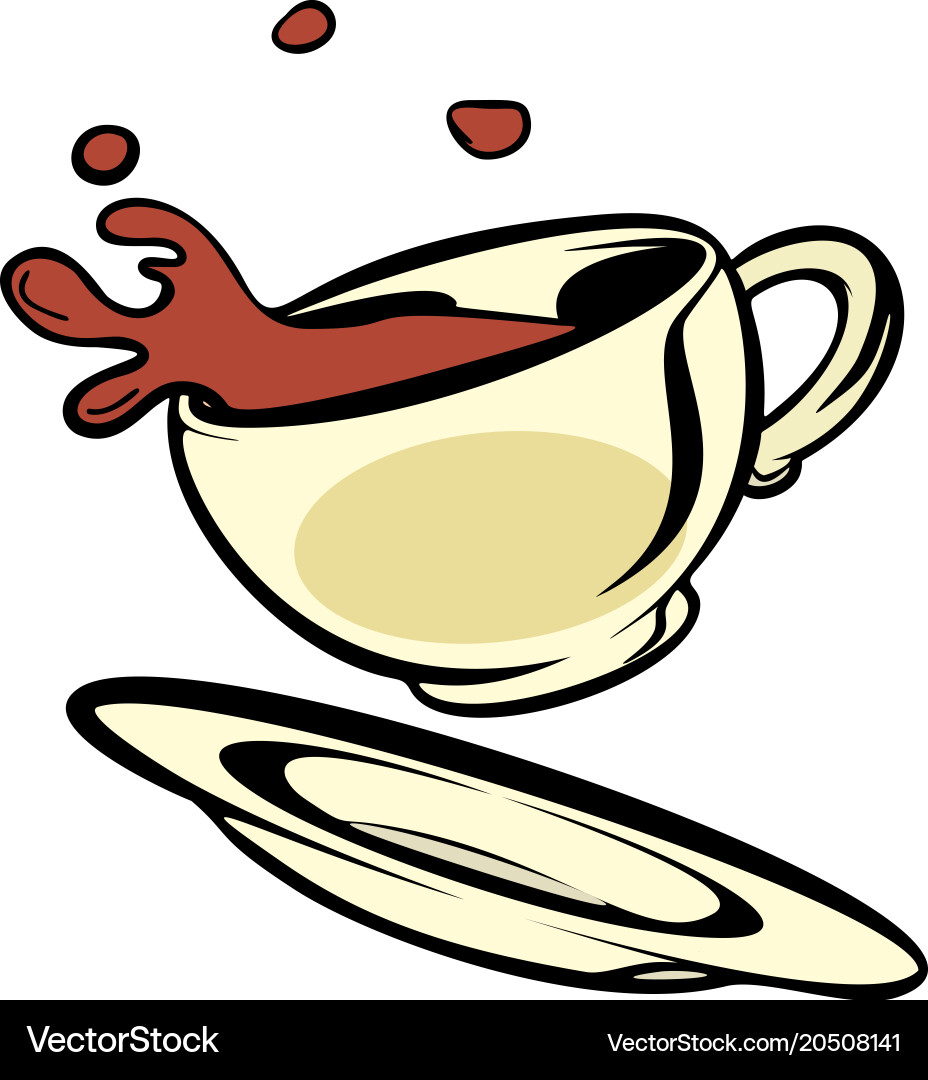Cup of coffee or cocoa Royalty Free Vector Image