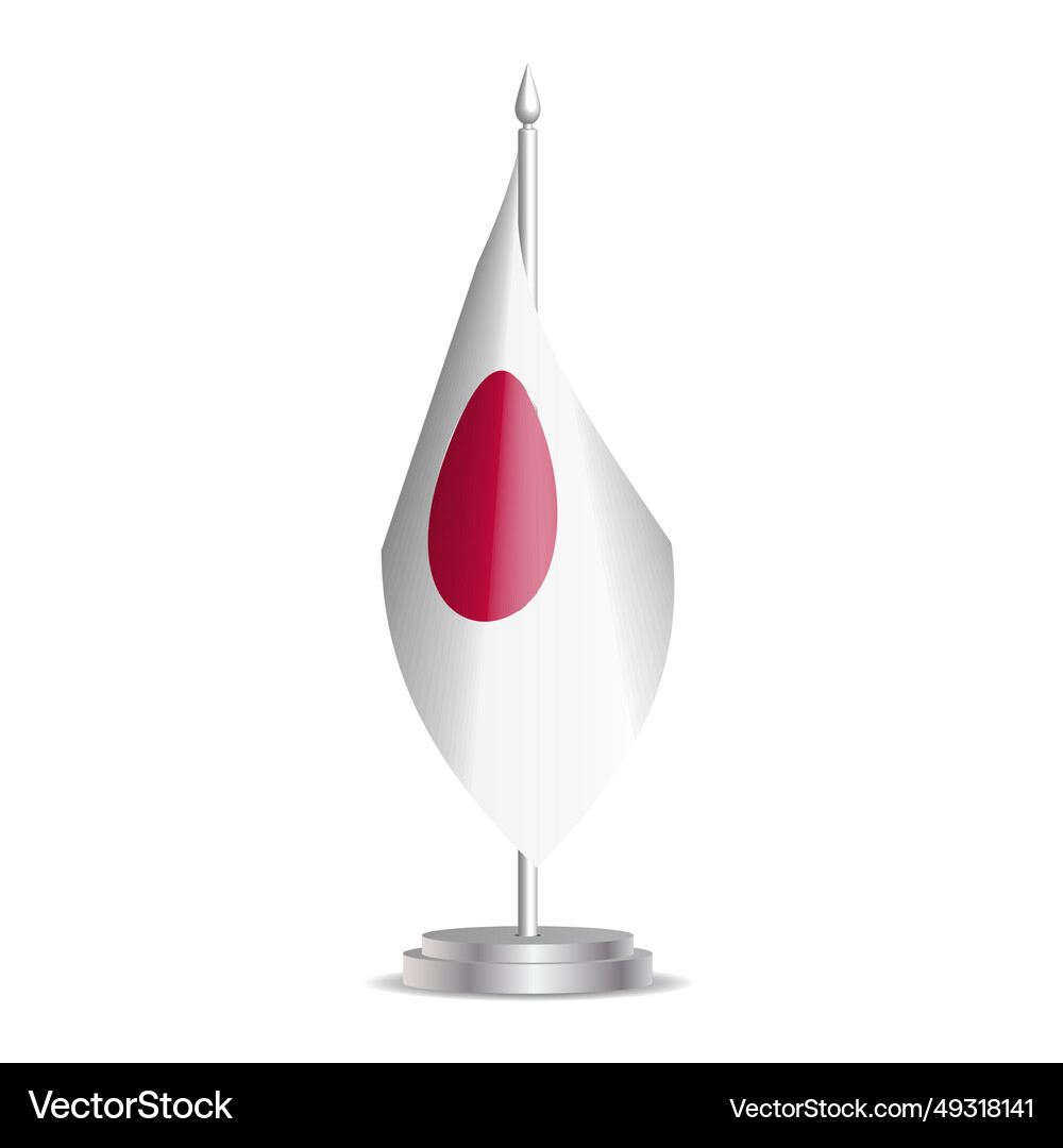 Desktop presentation flag of japan Royalty Free Vector Image