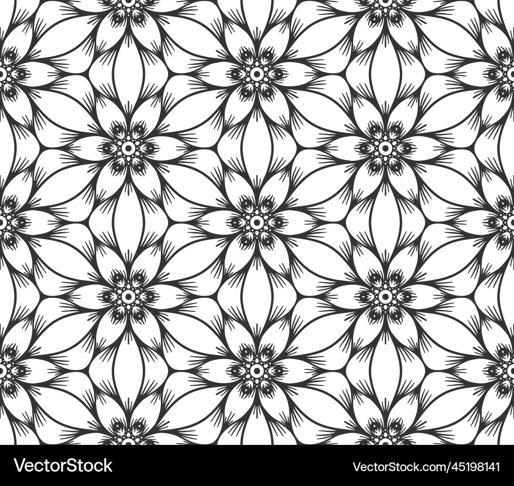 Flower lace floral textile fabric seamless pattern