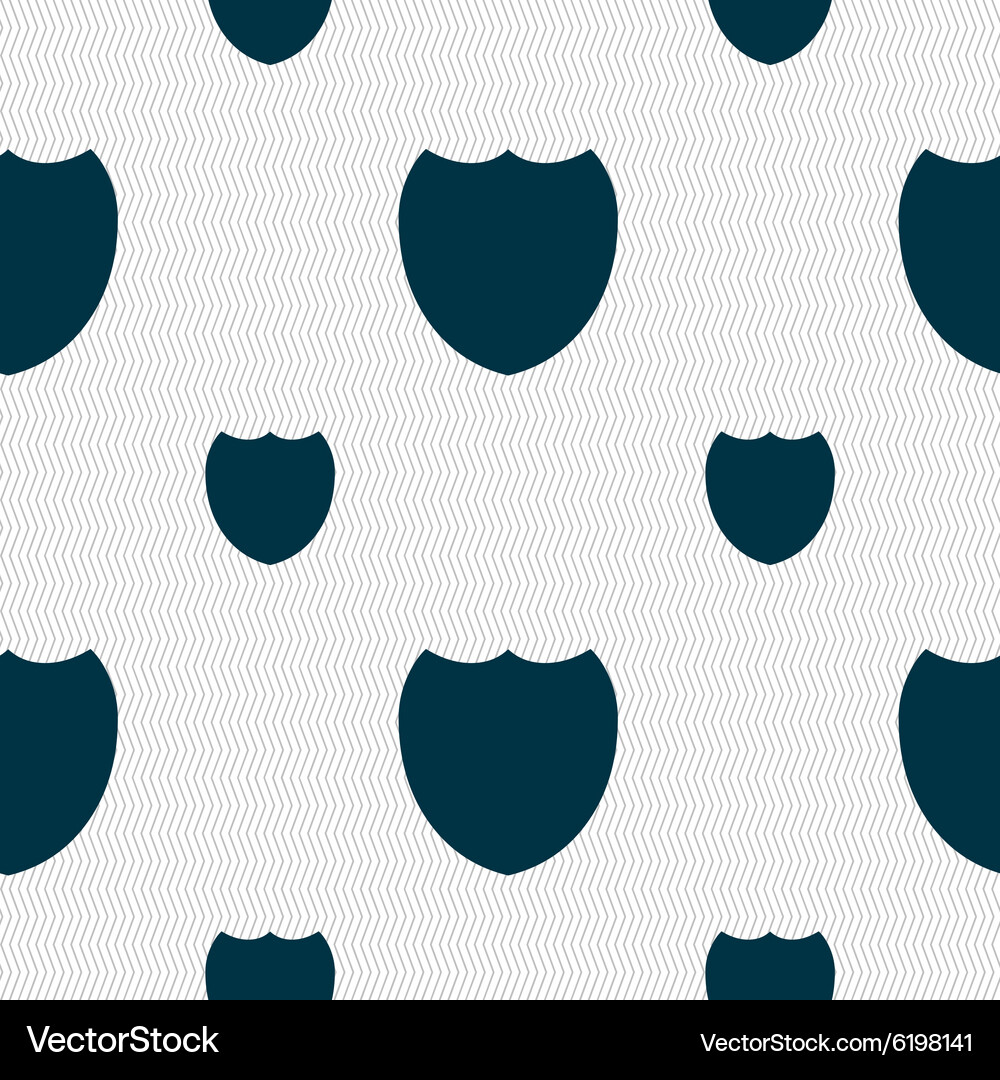 Shield sign icon protection symbol seamless Vector Image