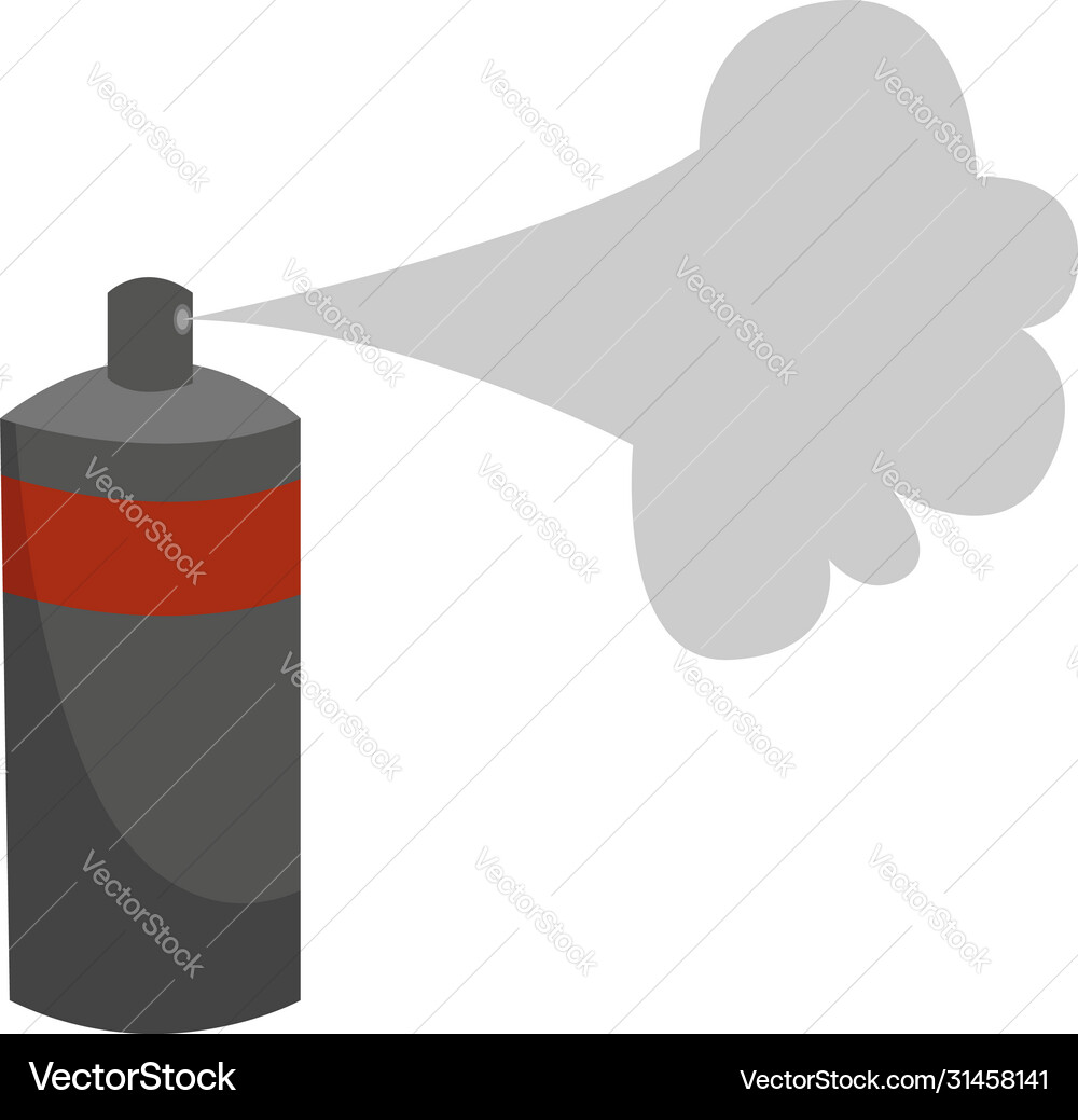 Tear gas in bottle on white background Royalty Free Vector