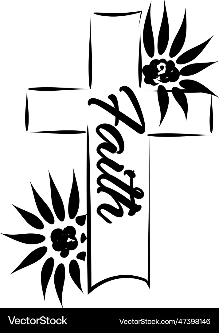 Christian faith design for print Royalty Free Vector Image
