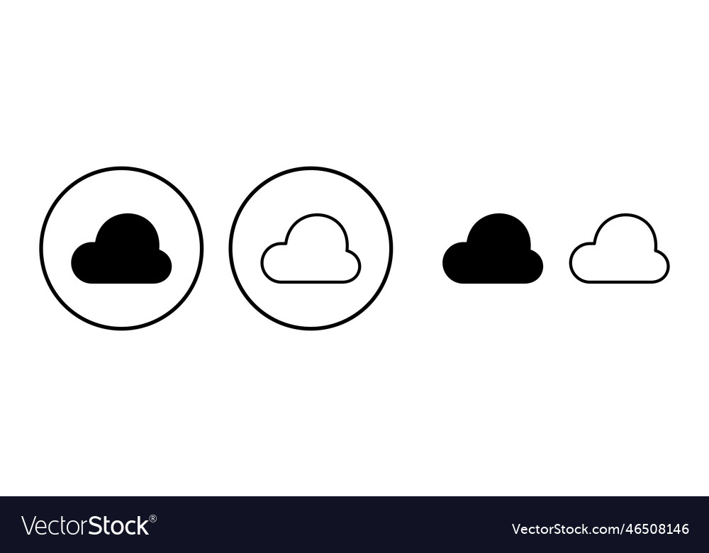 Cloud icon data services Royalty Free Vector Image