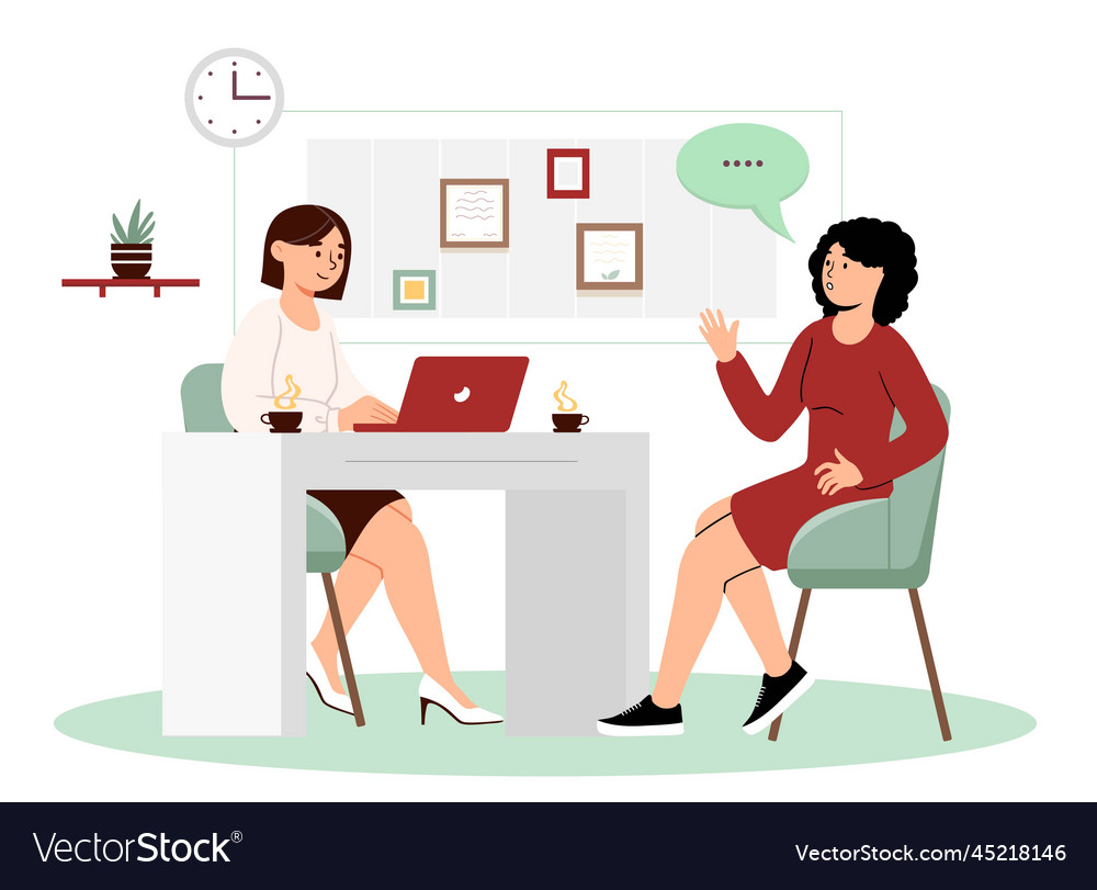 Job interview concept Royalty Free Vector Image Job interview concept Royalty Free Vector Image