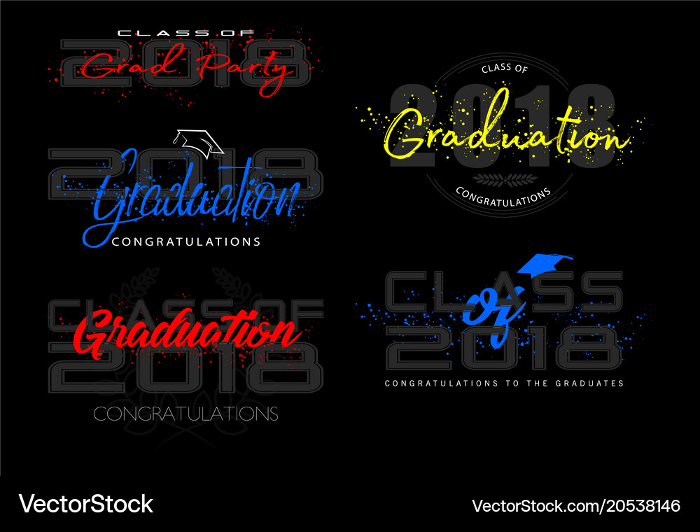 Set graduation label text for graduation Vector Image
