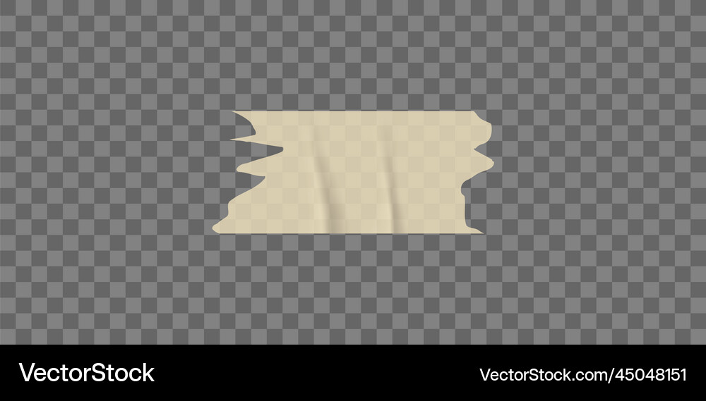 Adhesive tape sticky paper strip Royalty Free Vector Image