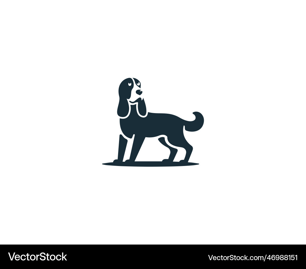 Beagle dog animals logo icon design Royalty Free Vector