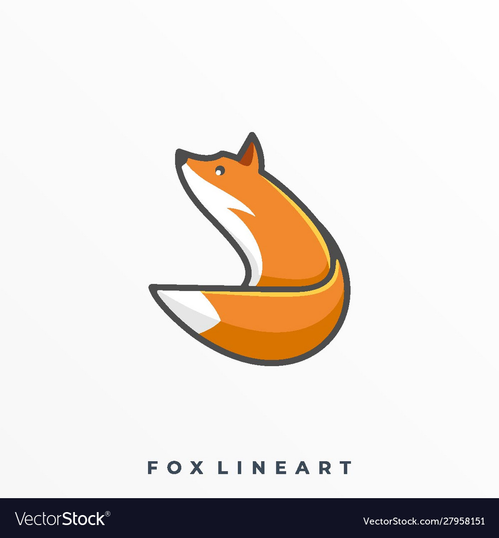 Fox template Royalty Free Vector Image - VectorStock
