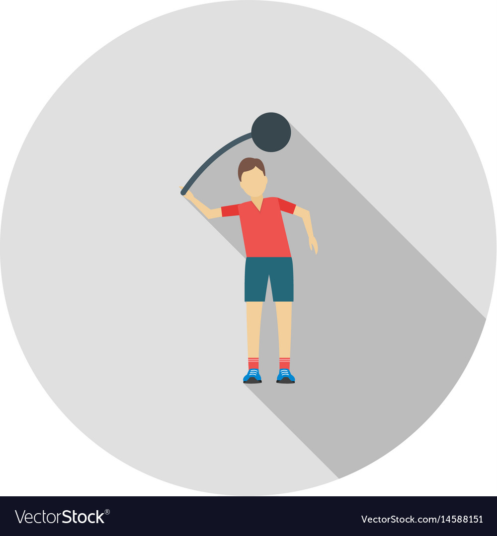 Hammer throw Royalty Free Vector Image - VectorStock