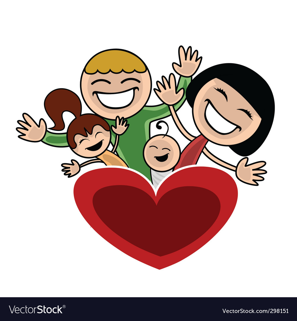 Happy family Royalty Free Vector Image - VectorStock
