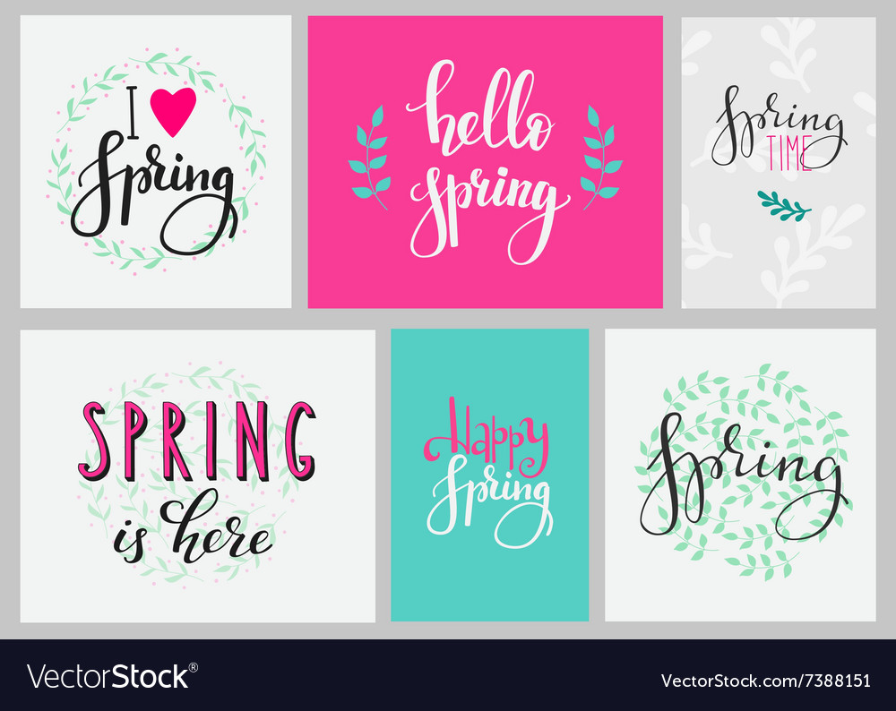 Spring Typography