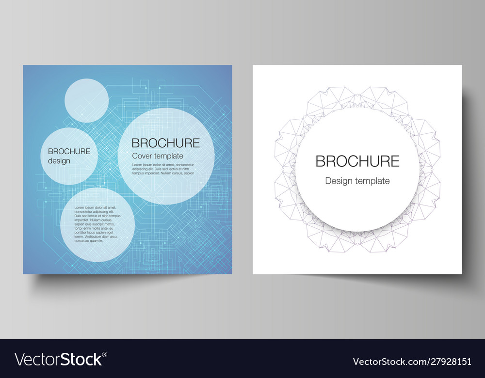 Minimal layout two square Royalty Free Vector Image