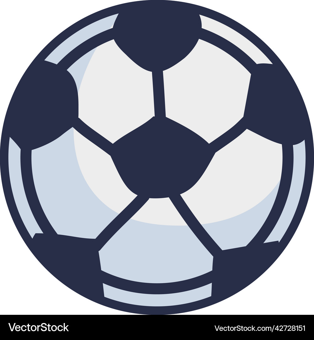 Soccer balloon sport Royalty Free Vector Image