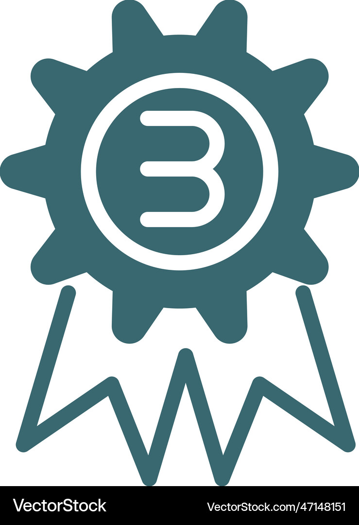 Third icon filled icon from sport and games Vector Image