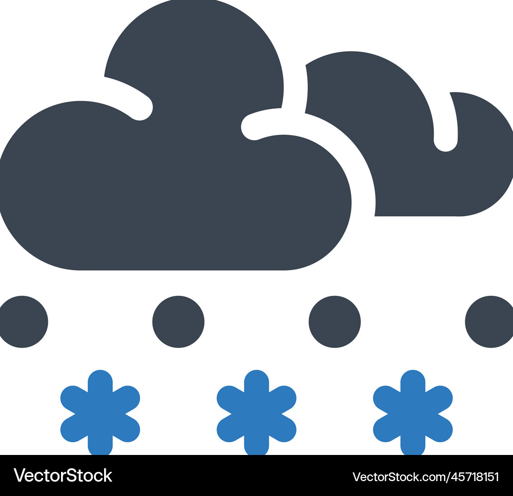 Winter snowflake icon Royalty Free Vector Image