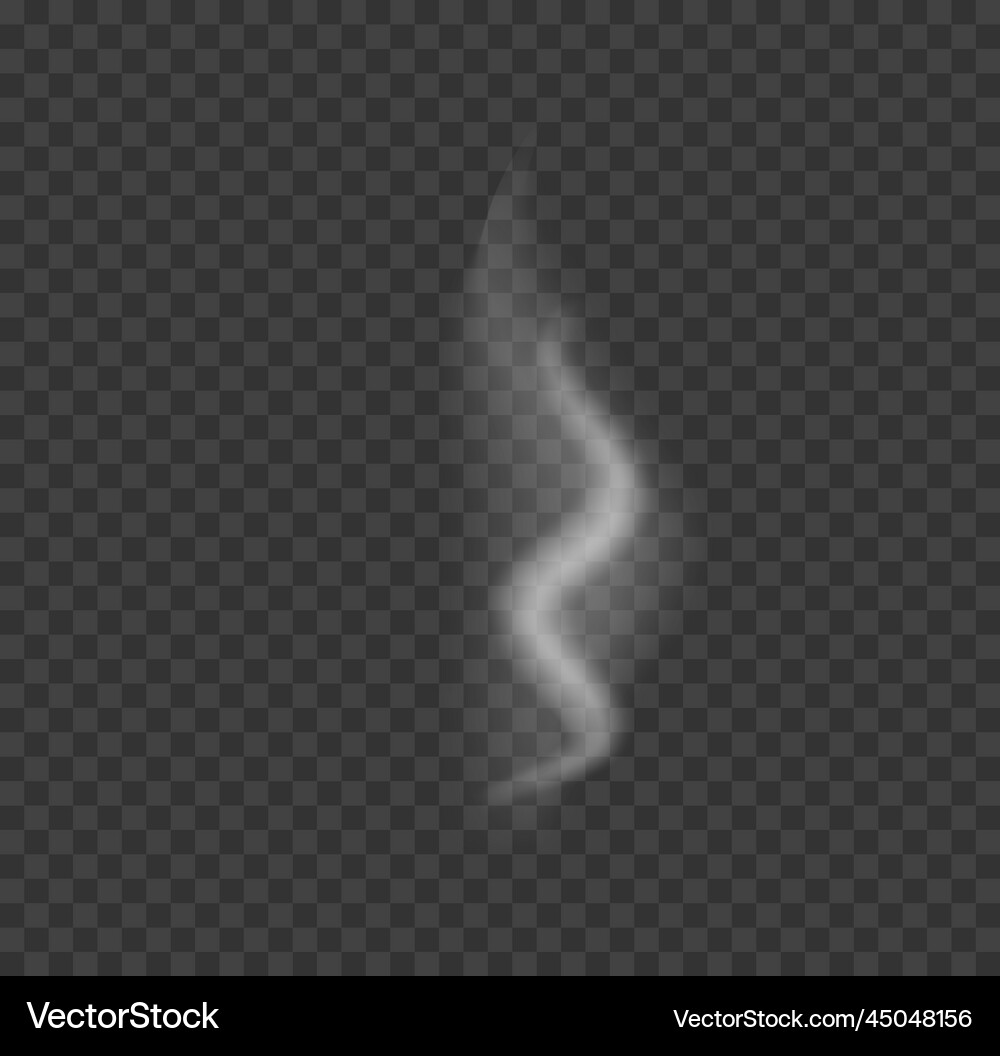 Coffee smoke tea steam vapor wave flow Royalty Free Vector