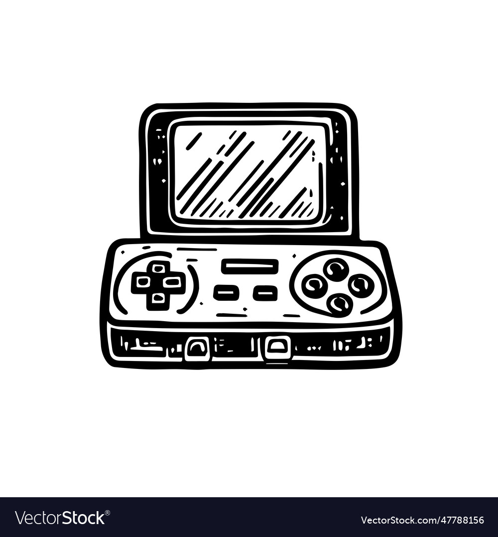 Game console Royalty Free Vector Image - VectorStock