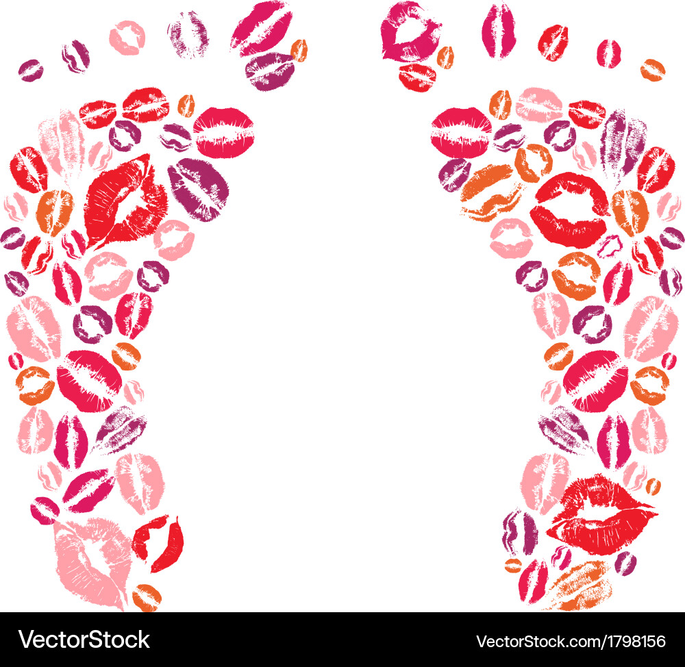 Imprint of foot Royalty Free Vector Image - VectorStock