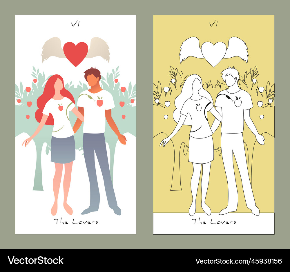 Major arcana tarot cards stylized design Vector Image