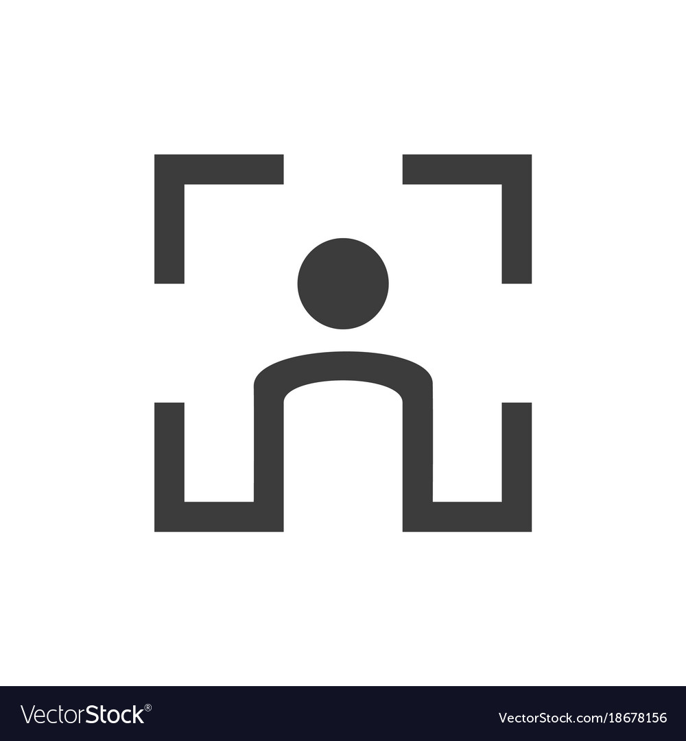 Simple common camera focus Royalty Free Vector Image