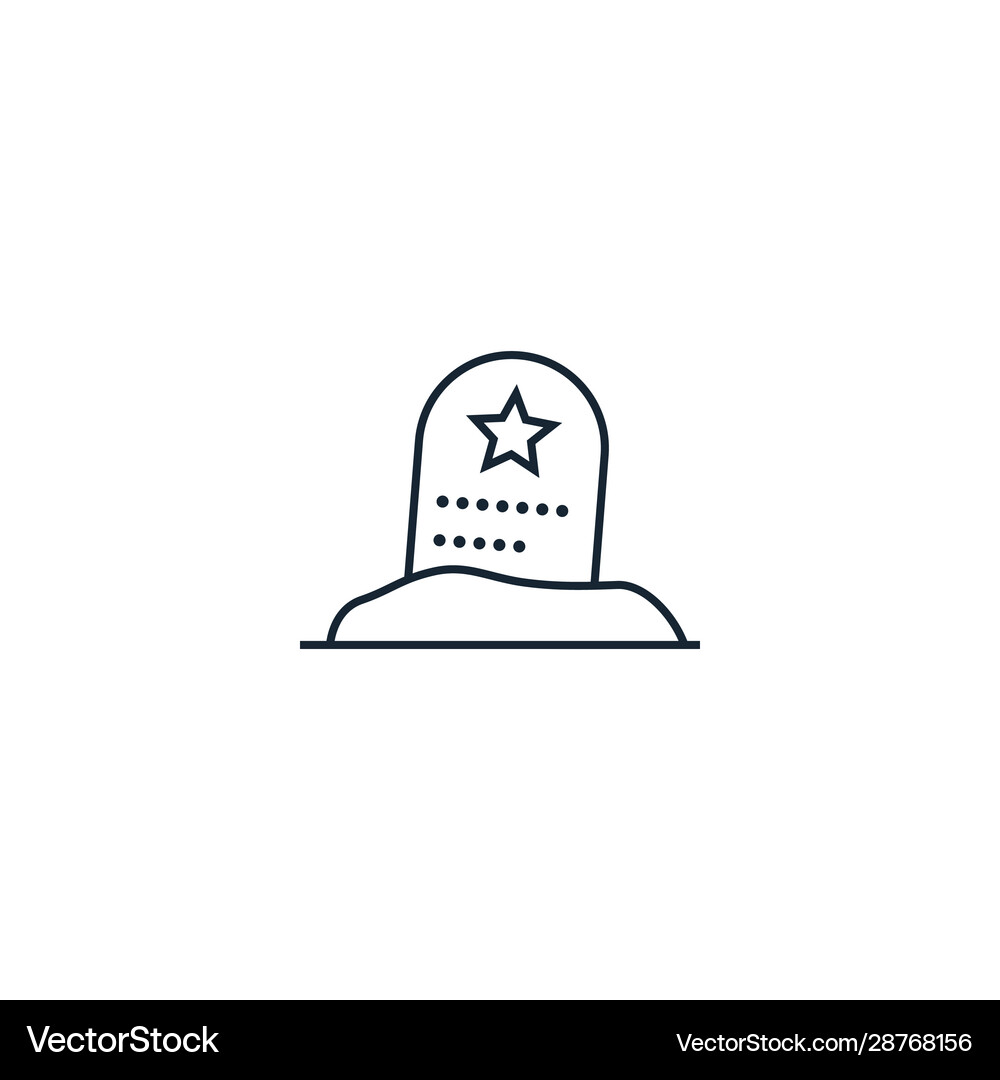 Soldier grave creative icon from war icons Vector Image