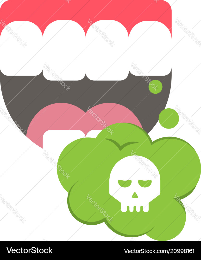 Bad smells isolated art on white background Vector Image