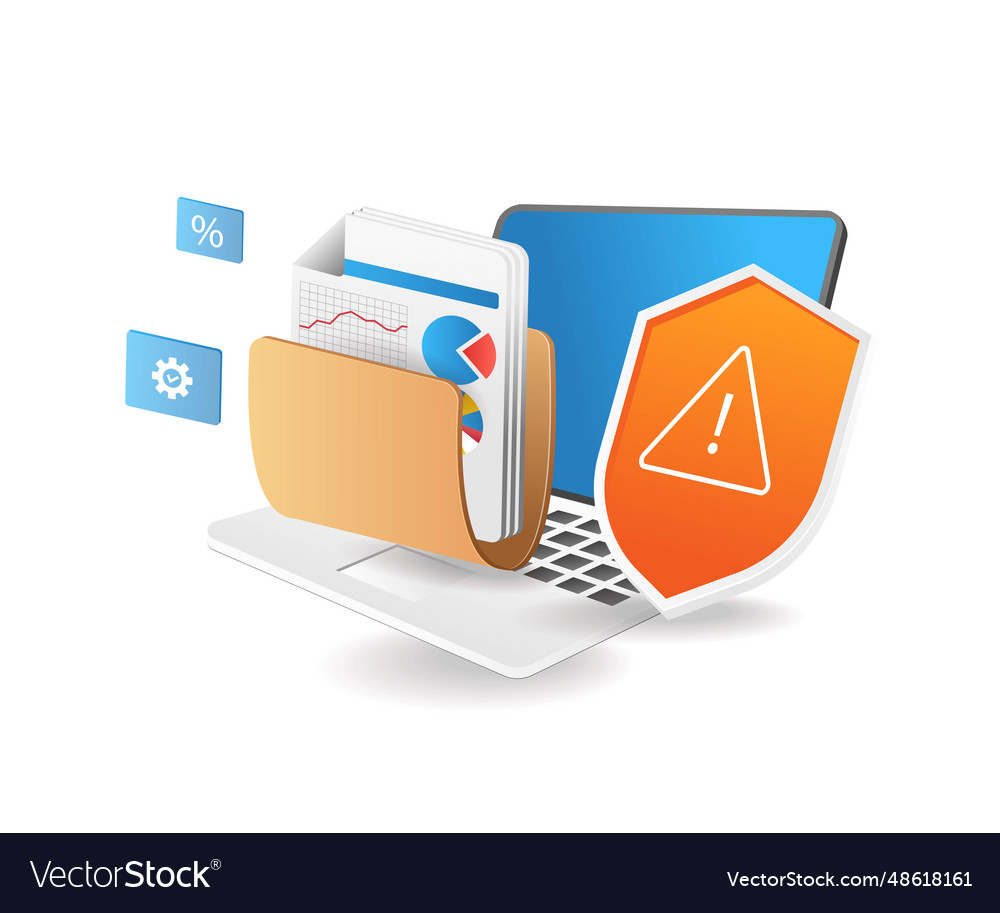 Business data security Royalty Free Vector Image