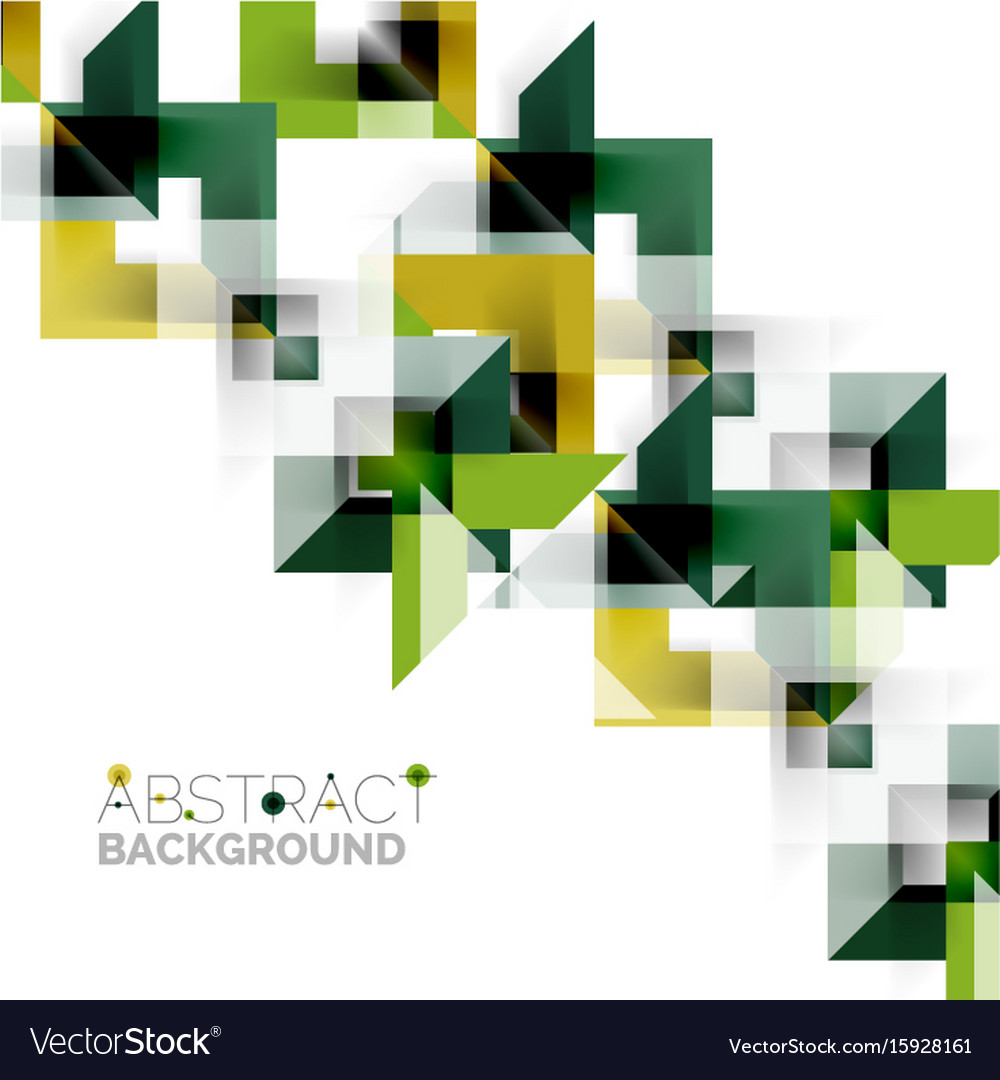 Modern square geometric pattern design on white Vector Image