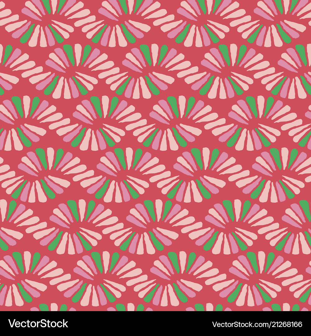 Abstract seamless nature ribbon pigtail red Vector Image