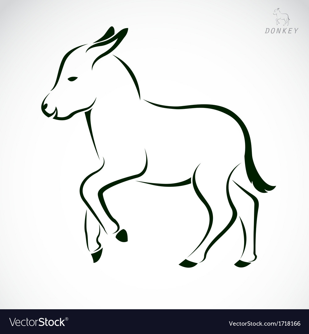 Donkey Royalty Free Vector Image - VectorStock