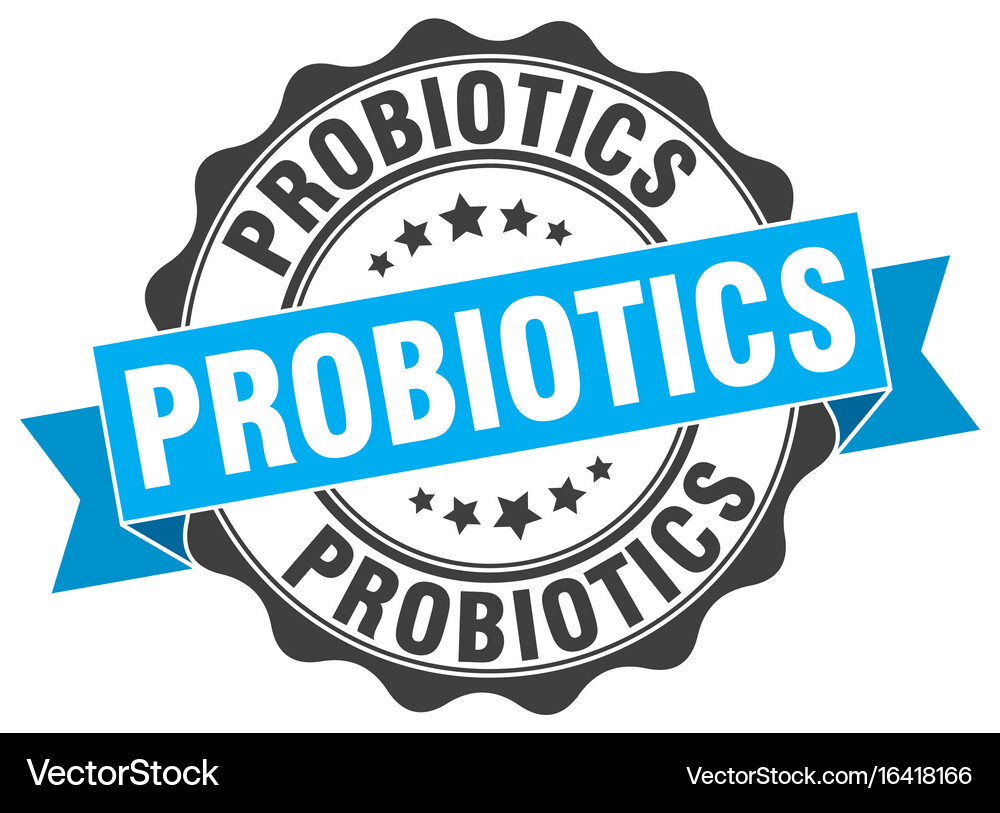 Probiotics stamp sign seal Royalty Free Vector Image